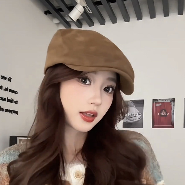 Retro Moving Hat Female Autumn and Winter Fashion Angola Red Baya Hat ...