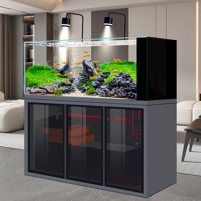 Industrial style stream tank 2025 new Jinjing ultra-white glass ...