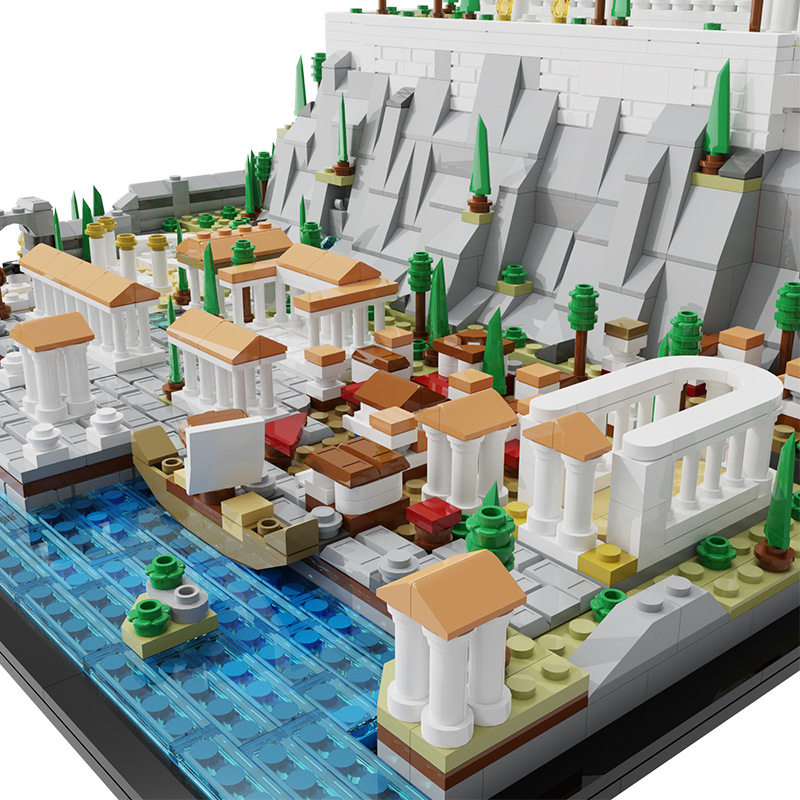 BuildMOC assembled building block toys Greek ancient architecture ...