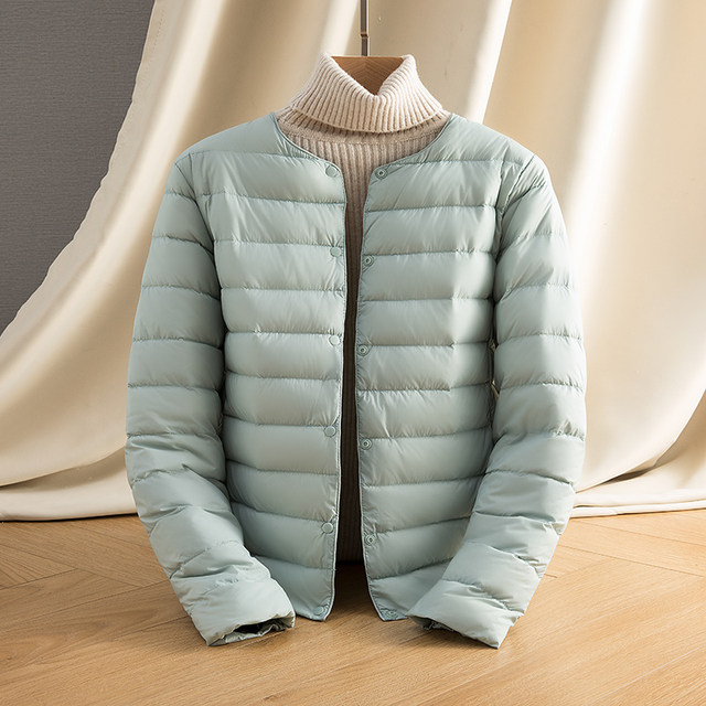 Lightweight down jacket women's short style new Korean version round ...