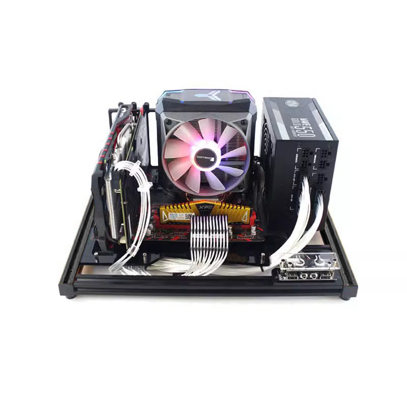 MATX ITX Computer Gehäuse Aluminium Profil Offener Rahmen Testplattform