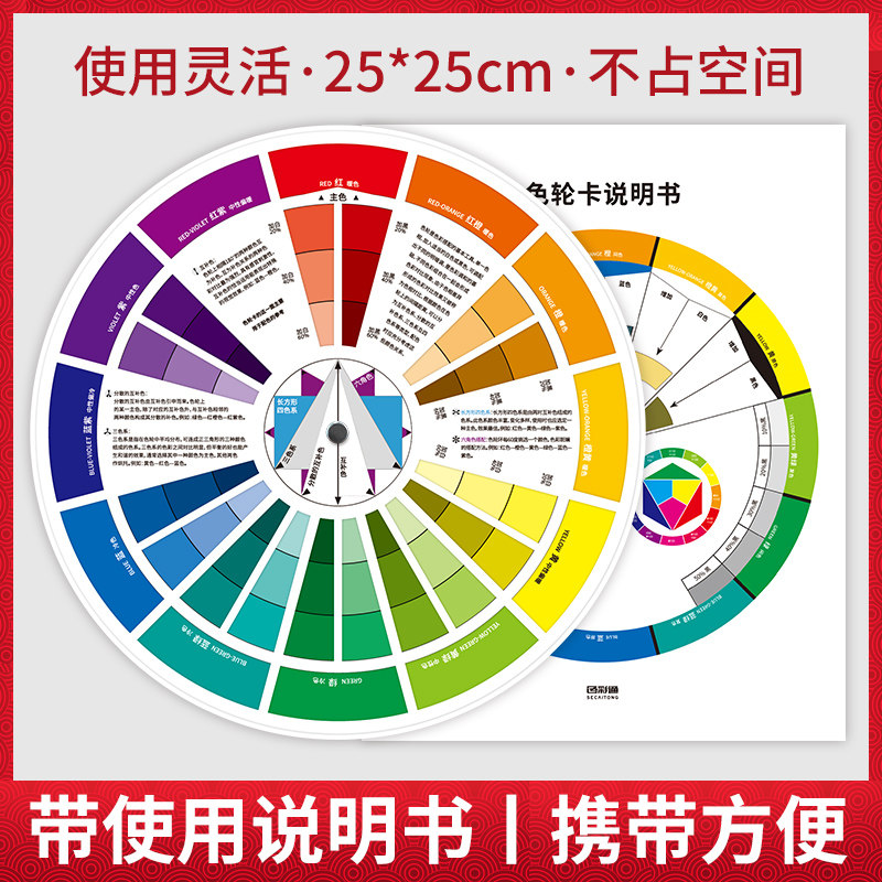 Color Wheel Card | 12 Hue Ring Matching for Painters & Designers