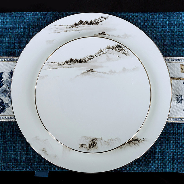 New Chinese tableware table set ceramic bowls, dish, plates, spoons ...