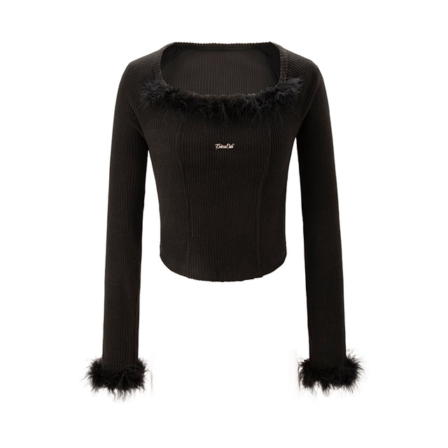 Unifree Fang Ling inner -collie -sweater sweater stitching the wool ...