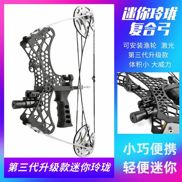 Mini Exquisite Compound Bow Small Triangular Pulley Bow Outdoor ...