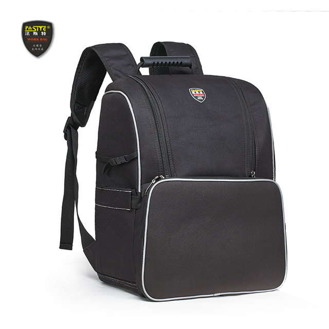 Fast backpack tool bag, sturdy and durable electrician canvas thickened ...