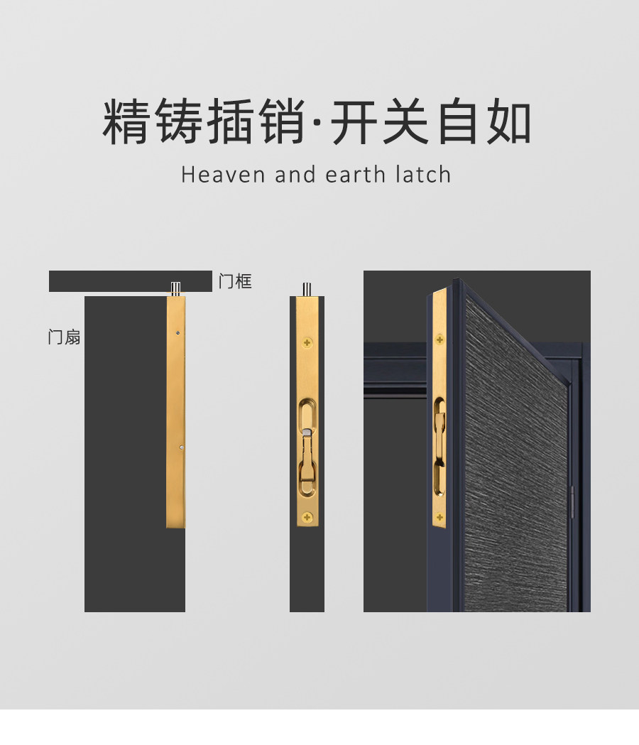 Jasenberg thickened invisible concealed double-door stainless steel ...