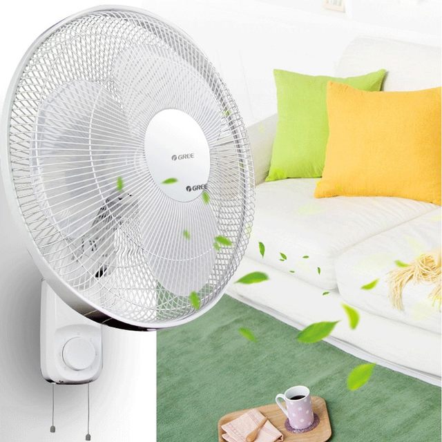 Gree Wall-mounted Electric Fan Handing 16-inch Wall Fan Shock the head ...