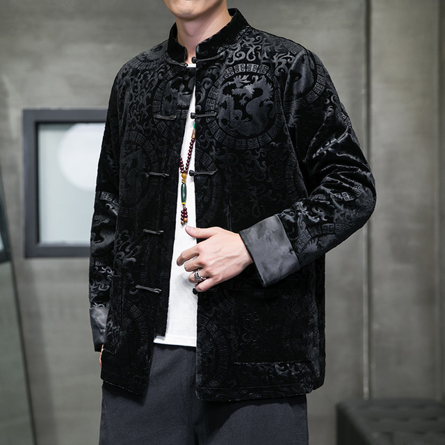 Chinese retro -style leisure spring and autumn jacket Chinese style men ...
