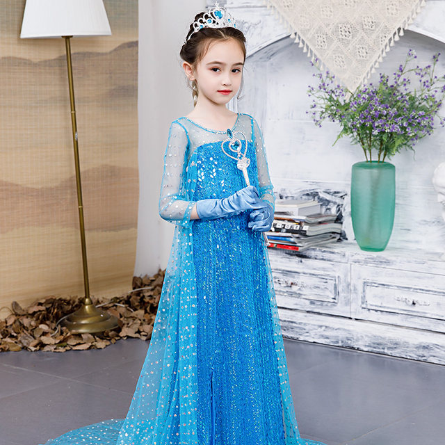 Princess Esha Skirt Girls Autumn Frozen Skinfish Aisa Halloween Costume ...
