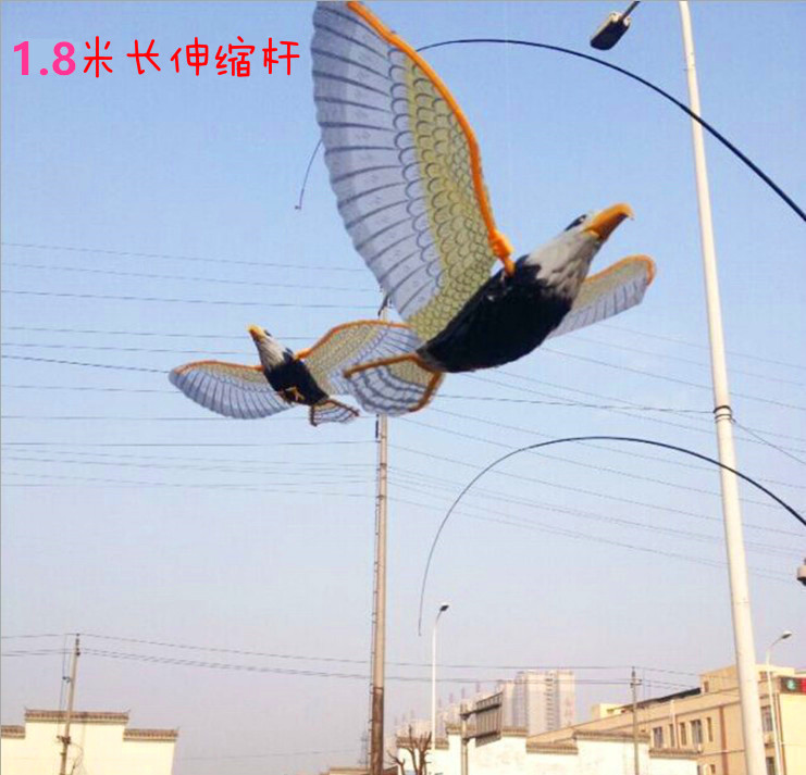 1.8m Telescopic Electric Flying Eagle Simulation Bird with Sound and Light