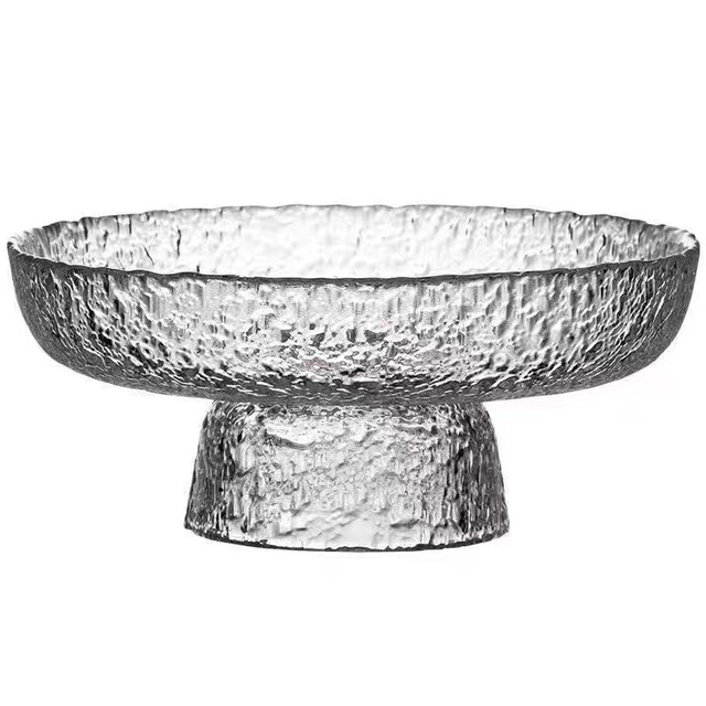 Three-layer glass fruit tray, snack tray for living room and coffee ...