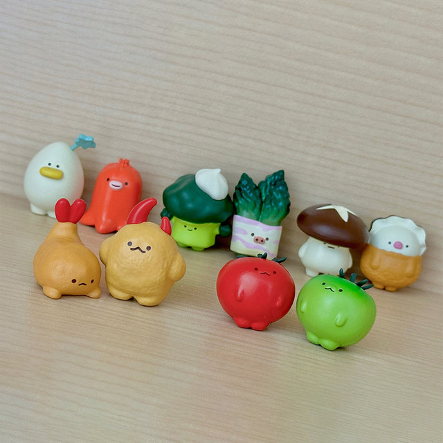 Japan's genuine STASTO bento, good friends gashapon, tomatoes, vegetables, mushrooms, octopus ...