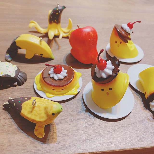 Japan's genuine QUALIA dynamic pudding gashapon shaking pudding food ...
