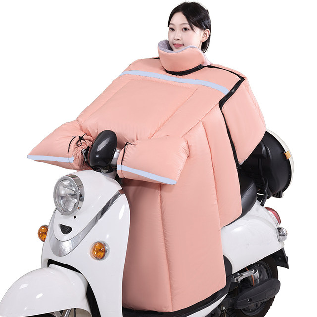 Electric motorcycle windshield is plus velvet thickened battery car ...