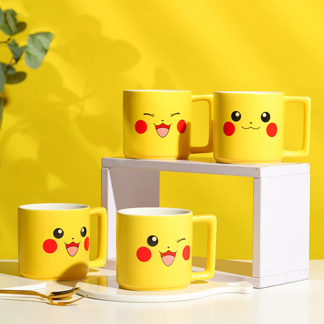 Shunxiang Ceramic Mark Cup Children's Water Cup Couple Female Pokemon ...