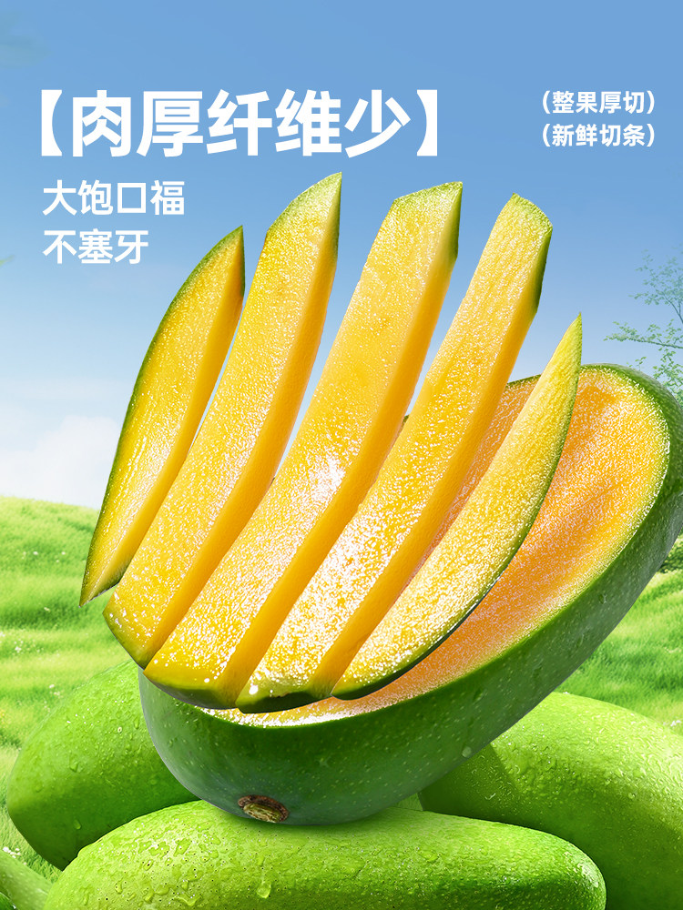 Xueji Geröstete Grüne Mango-Sticks 88g - Süß & Saurer Snack