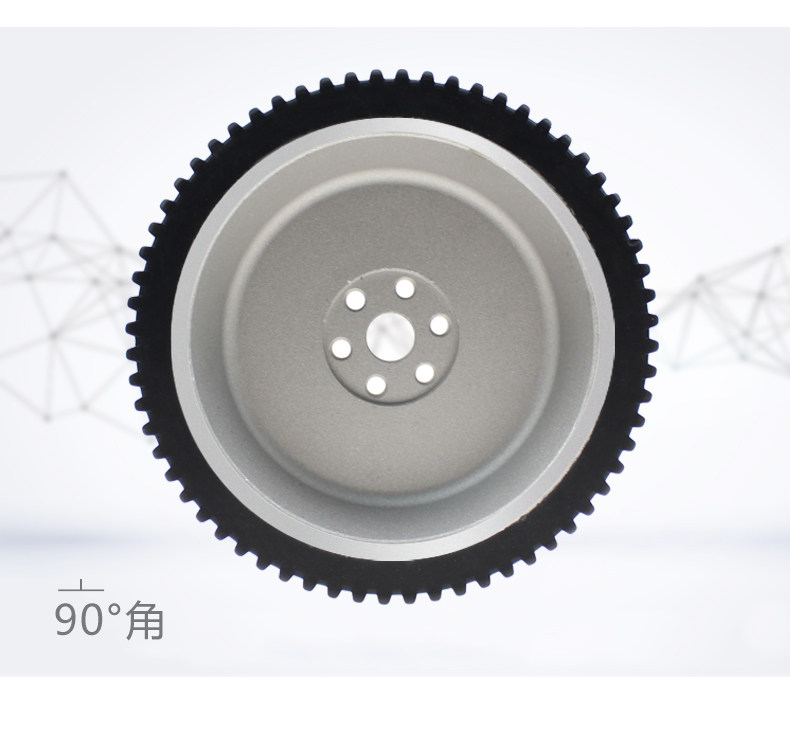 Anti-Slip Robot Rubber Tire - AGV Drive Wheel | Active Wheel 6 Inch ...