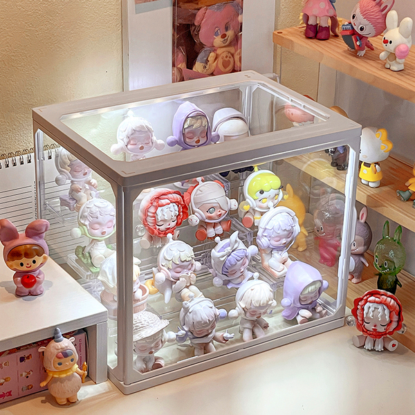 Blind Box Storage Display Rack With Light - Bubble Mart Figure Storage ...