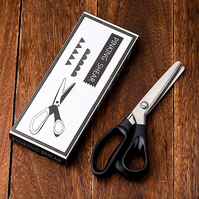 Stainless Steel Serrated Scissors Orange Peel Lemon Peel Shape Lace ...