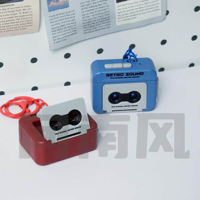 Retro recorder mini recordable fun music box pendant ornaments ...