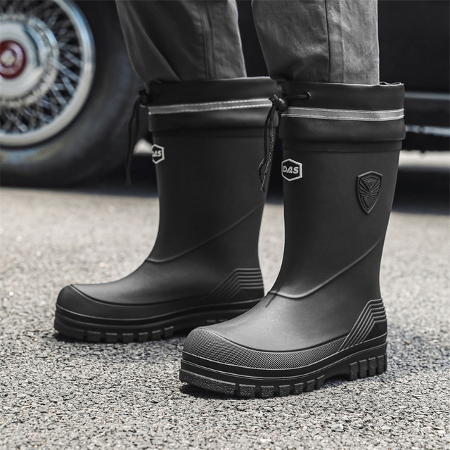 New rain boots for men, trendy outer wear waterproof rain boots ...