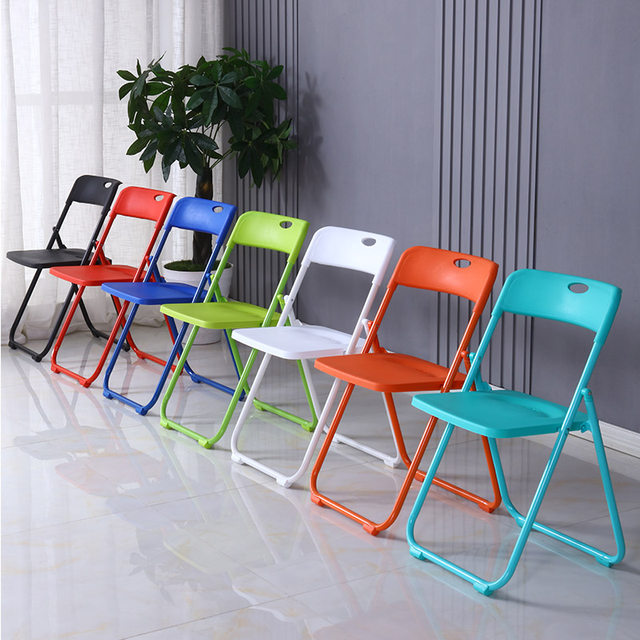 Simple folding chair stool back chair home portable computer chair ...