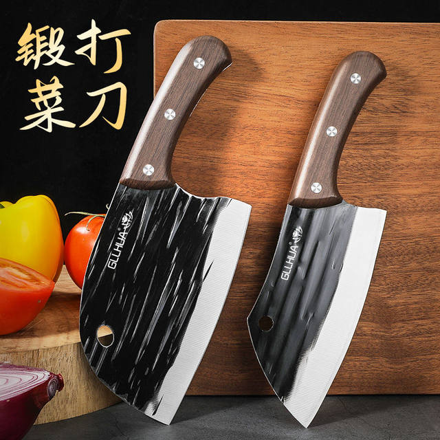 Longquan forging kitchen knife, family cutting meat, cutting knife ...