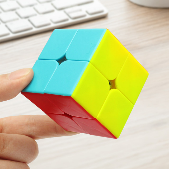 Qiyi solid color second-order Rubik's cube non-sticker three-smooth ...