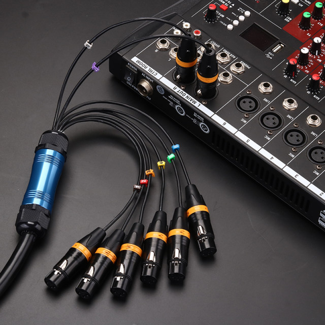 Akihabara 4 multi-channel XLR audio signal cable 4 four-way stage ...