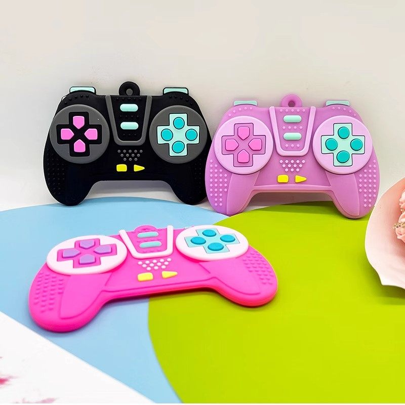 Baby Teether Toy - Silicone Game Controller - Black