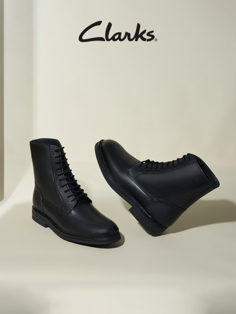 Clarks men's shoes craft Evan series high-top boots autumn and winter ...