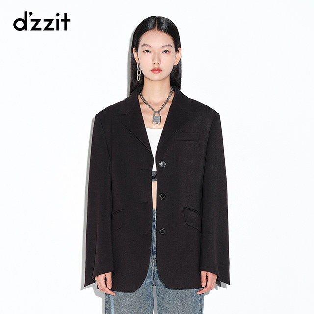 dzzit Disu Ole autumn and winter casual loose long-sleeved suit jacket ...