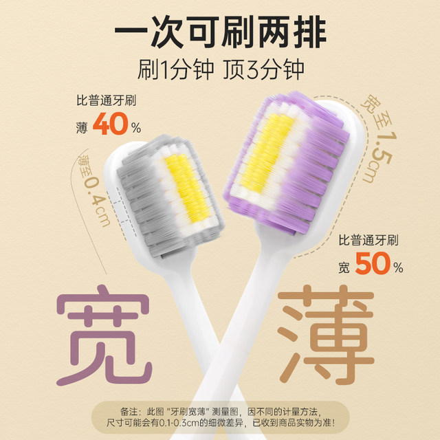 Toothbrush soft bristles adult super soft couple convex surface female ...