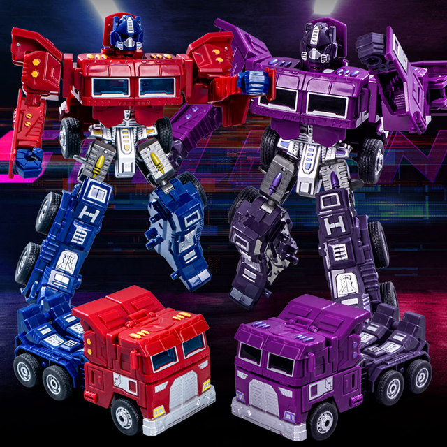 Children's deformation robot car toy toy baby truck mechmail warning ...