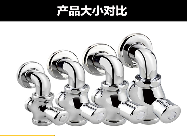 All-copper body concealed delayed hand-operated self-closing urinal ...