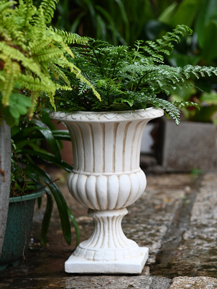 กระถางดอกไม้สไตล์ยุโรป - กระถางต้นไม้สไตล์โรมันย้อนยุค