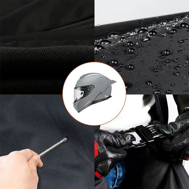 Cool motorcycle helmet bag with password lock cycling storage bag large ...