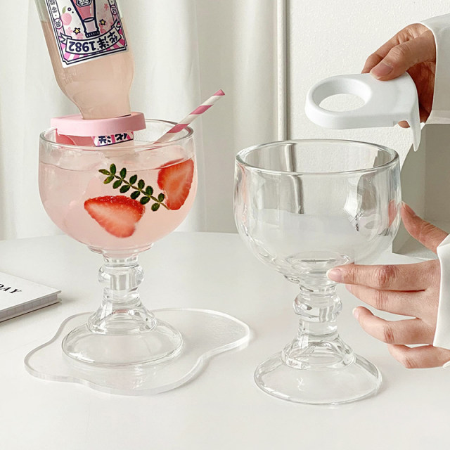 Tall snap cup home summer creative personality glass cocktail sparkling ...