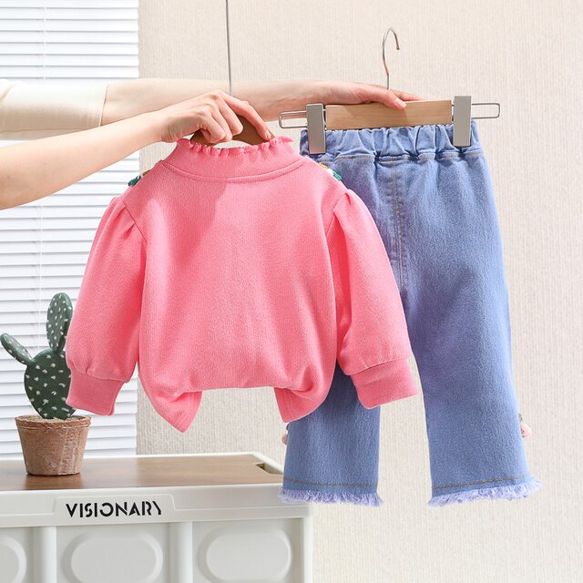 Girls' autumn clothing set, children's fashionable children's clothing ...