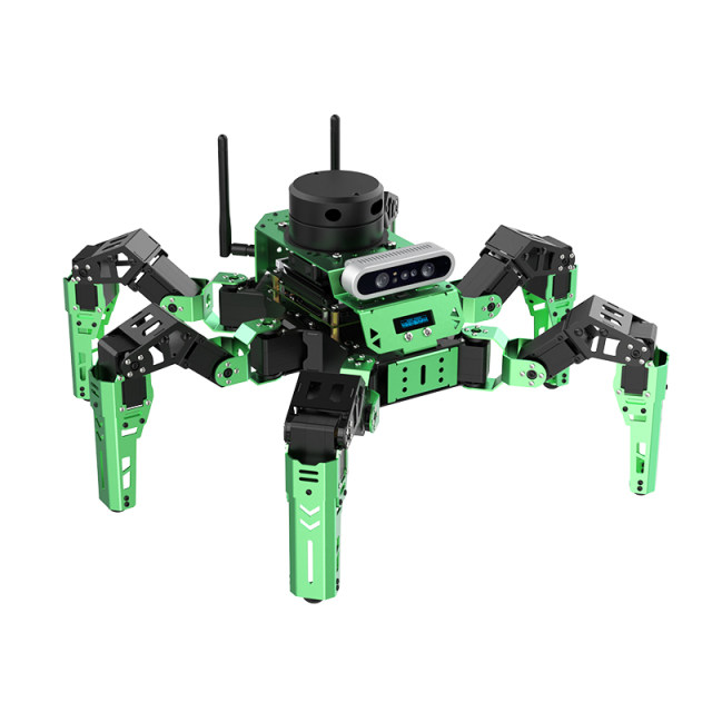 Huaner ROS robot six-legged bionic spider JetHexa radar slam mapping navigation JETSONNANO