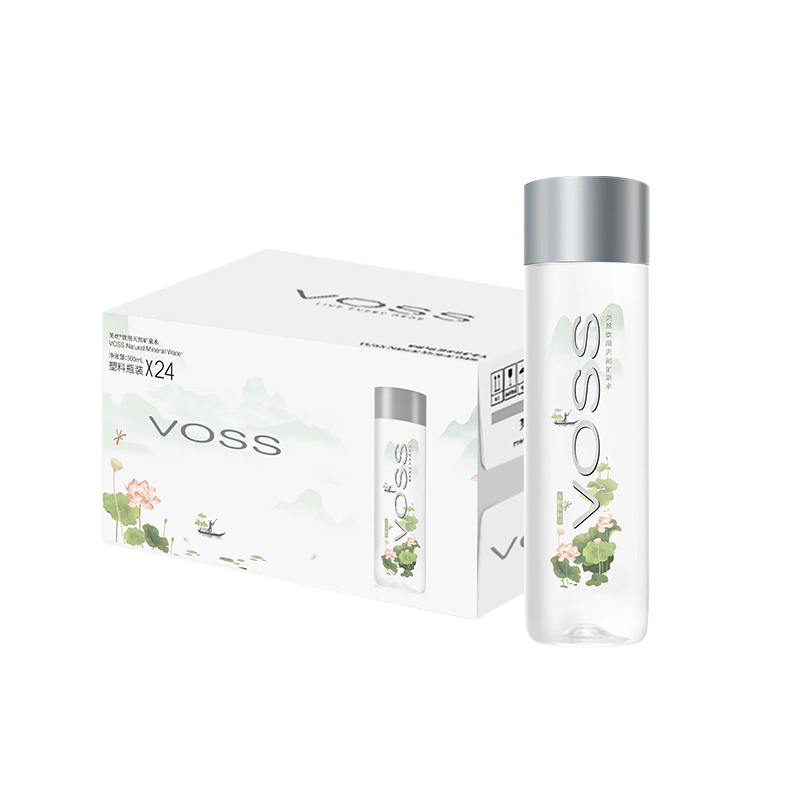 VOSS mineral water natural weak alkaline drinking water 500ml*24 bottles