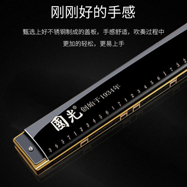 Shanghai Guoguang brand harmonica professional performance grade 28 ...