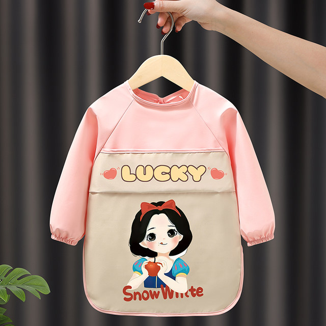 Baby smock, children's eating autumn and winter outdoor apron ...