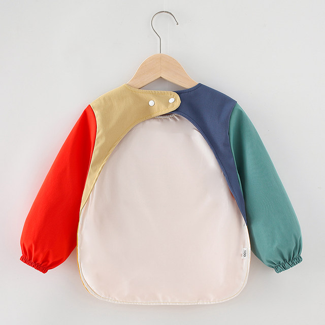 Long-sleeved baby bibs for baby girls, summer, autumn and winter ...