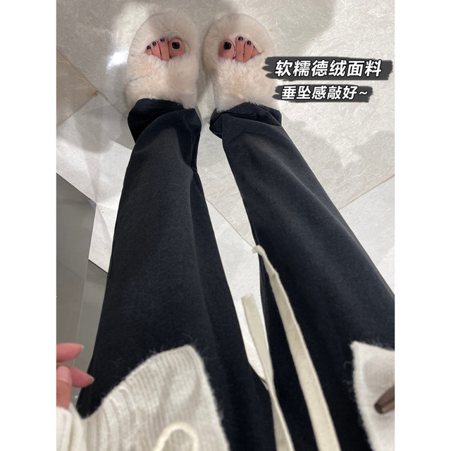 Pregnant women's wide-leg pants spring and autumn 2025 new leggings ...