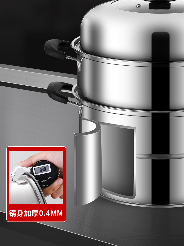 Stainless Steel Multi-Functional Multi-Layer Steamer for Gas Stove and ...