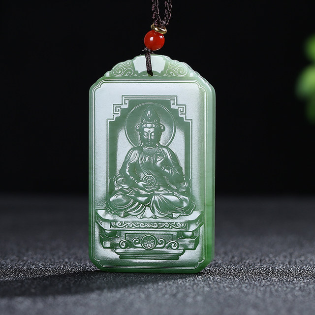 [Cihang Pudu] Russian old pit material jasper and field jade lotus ...