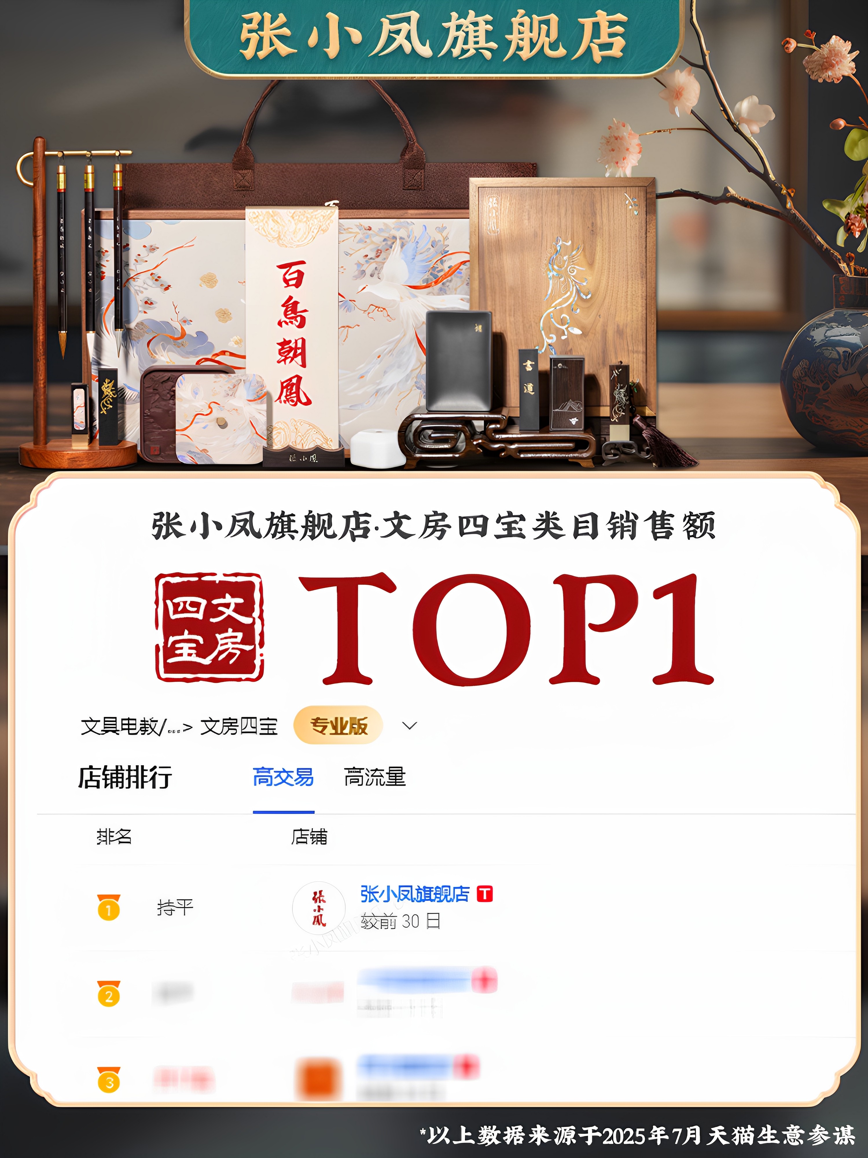 Zhang Xiaofeng Calligraphy Set - Green Four Treasures Gift Box