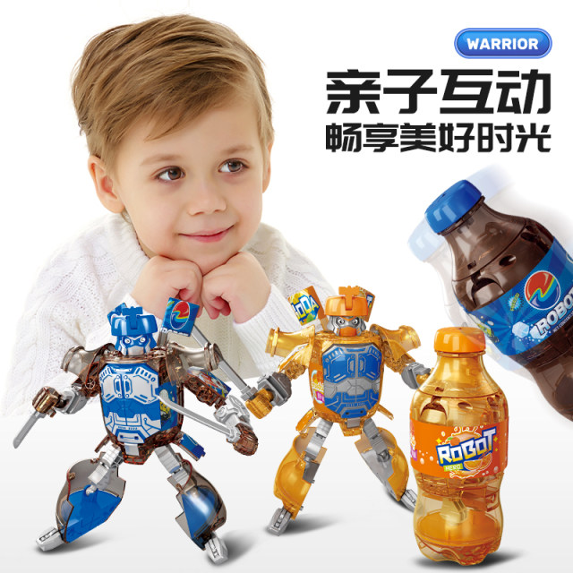 Coke Soda Samurai Transformation Drink Robot Children's Toy King Kong ...